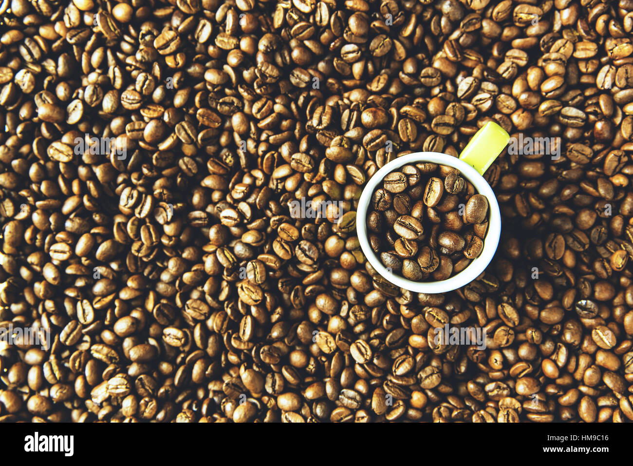 Overhead coffee cup hi-res stock photography and images - Alamy