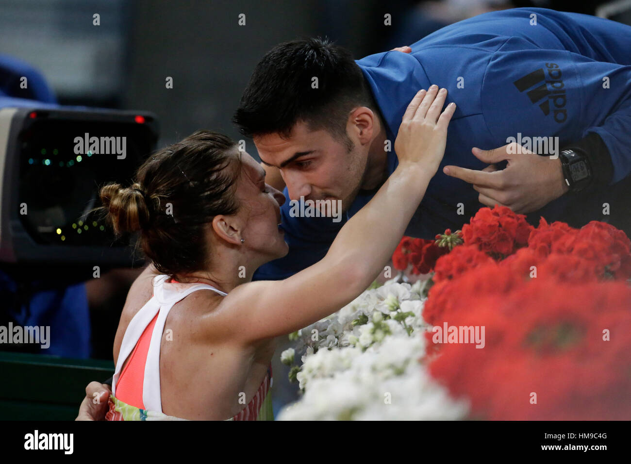 Tennisplayer simona halep during final hi-res stock photography and ...