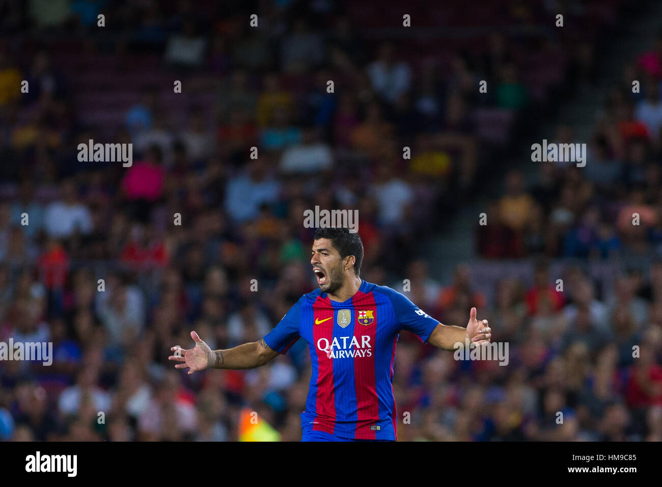Luis Suarez during Joan Gamper Trophy friendly soccer match between FC ...