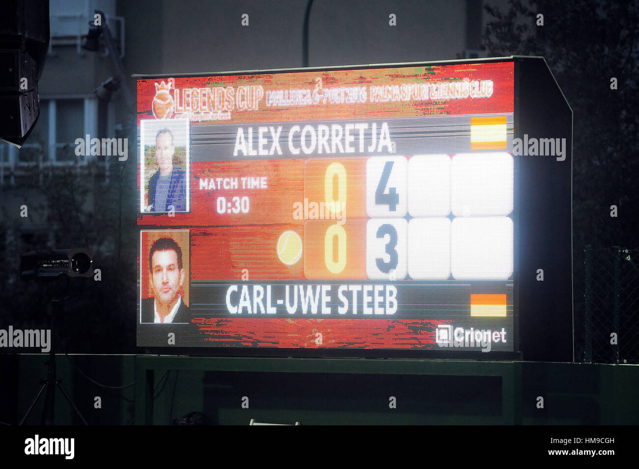 Former tennis player Alex Corretja during the Legends Cup tennis ...