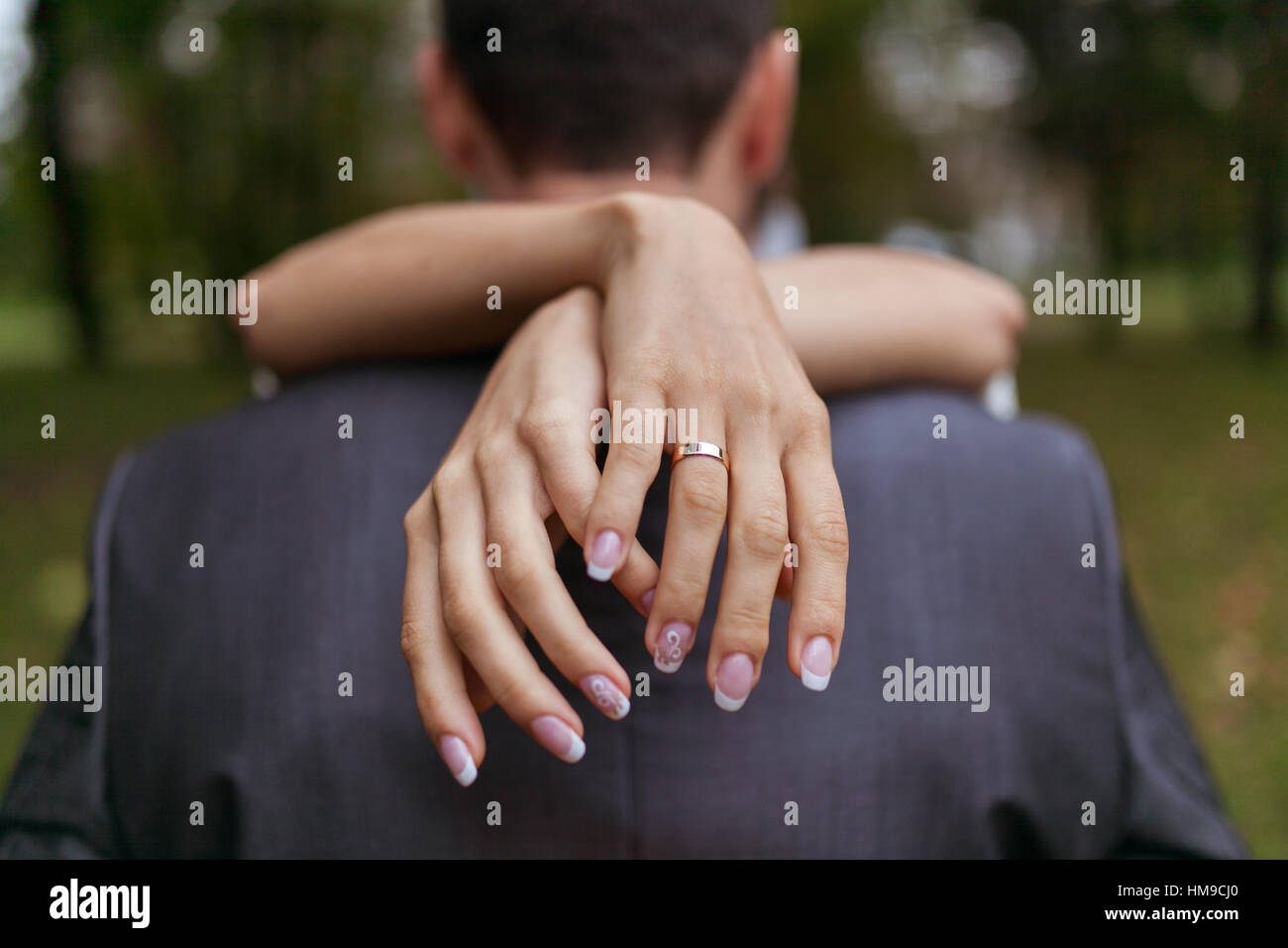 Hug around the neck hi-res stock photography and images - Alamy