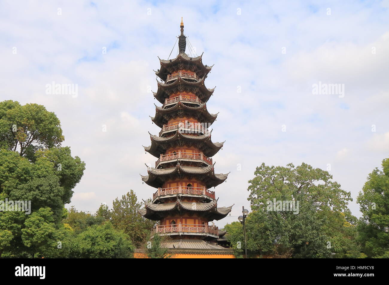 Longhua Temple pagoda in Shanghai China Stock Photo - Alamy