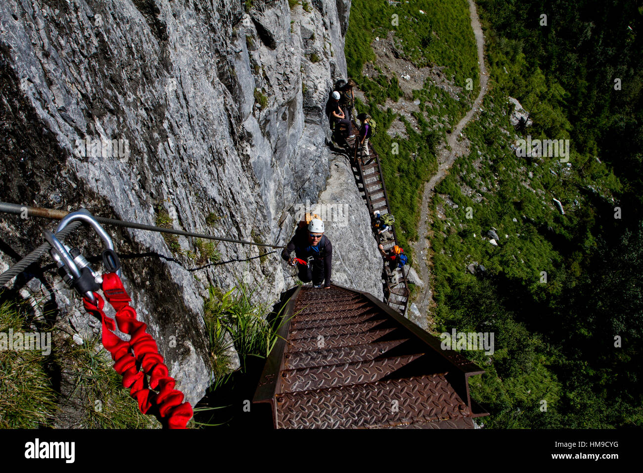 Pinut, Switzerland's odest via ferrata Stock Photo - Alamy