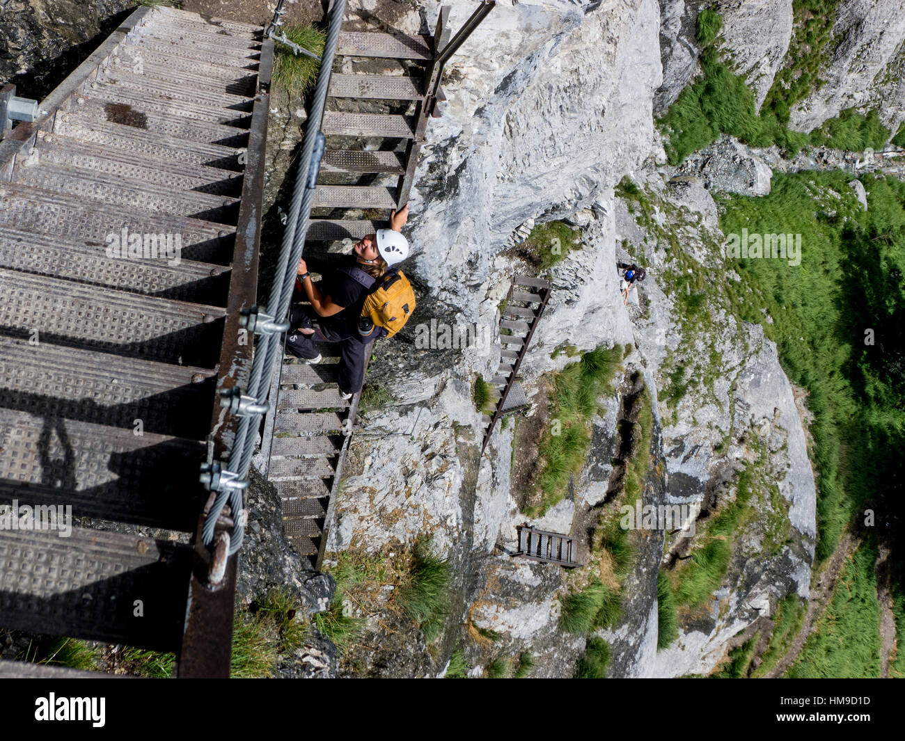 Pinut, Switzerland's odest via ferrata Stock Photo - Alamy