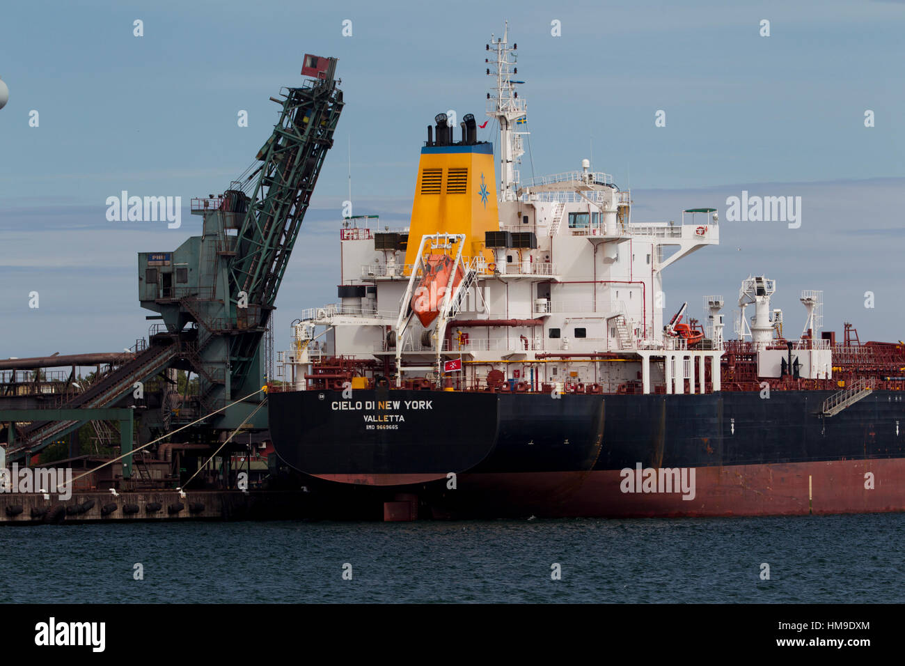 Pictures of the cargo ship in a Swedish port Stock Photo - Alamy