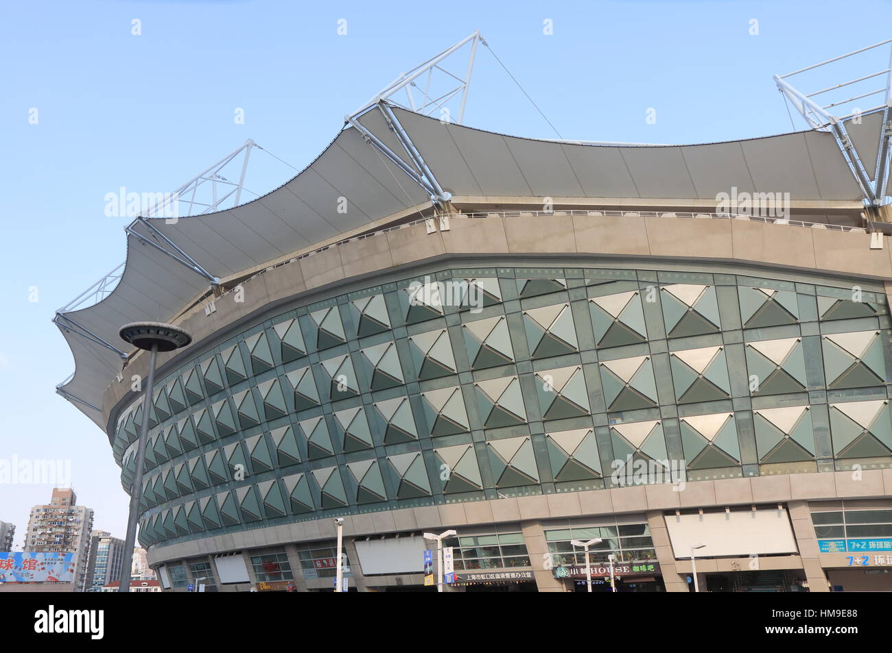Hongkou Football Stadium in Shanghai China. Hongkou Football Stadium is ...