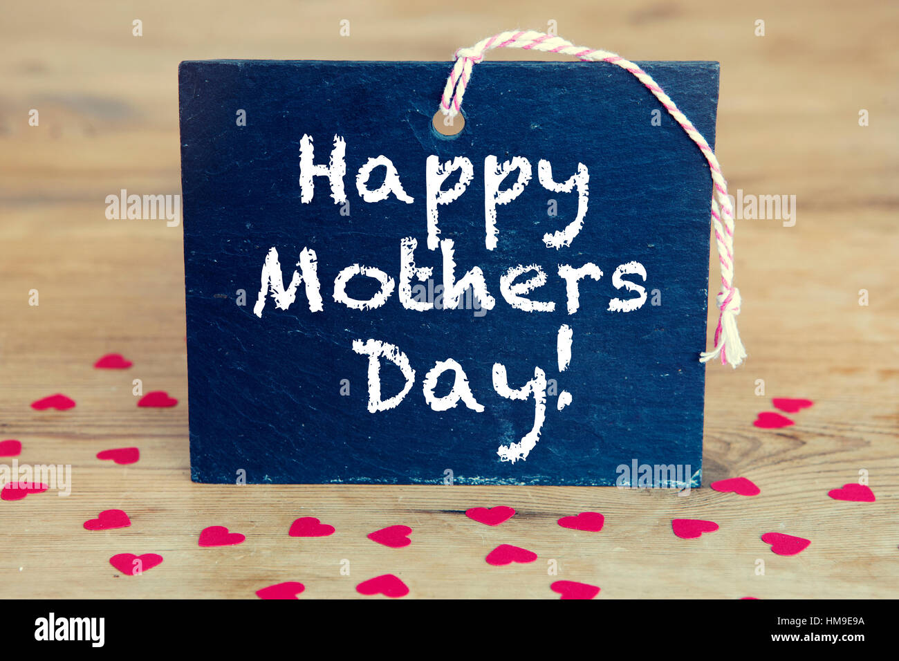 black chalkboard with the words Happy Mothers Day written on it Stock ...