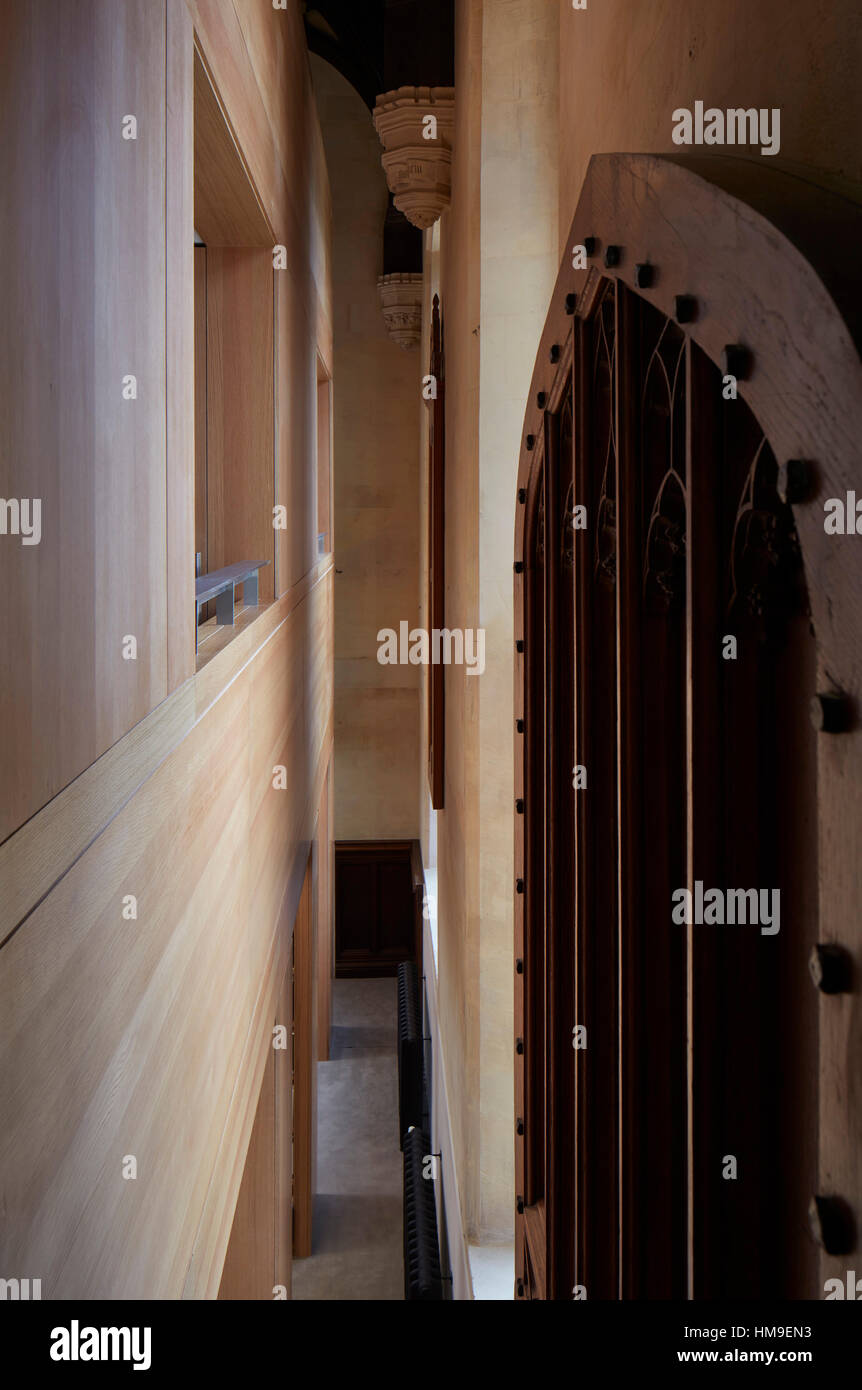 Remodeled interior of Buckler building, void between existing wall and ...