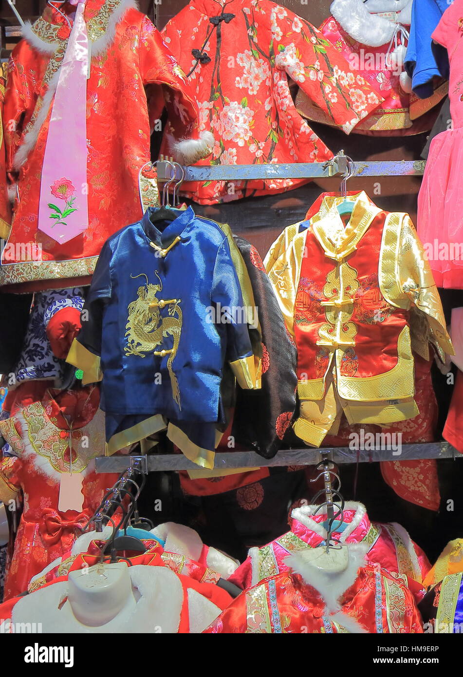 Chinese traditional dress for children in Shanghai China Stock Photo ...