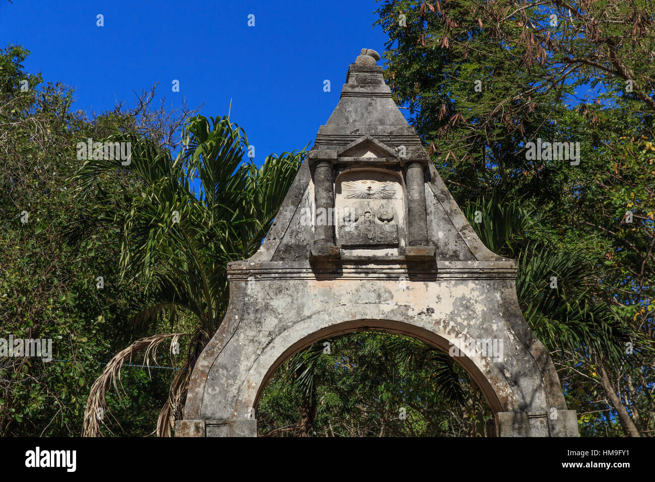 Pirate Fermin Antonio Mundaca built a grand entrance into his garden on ...