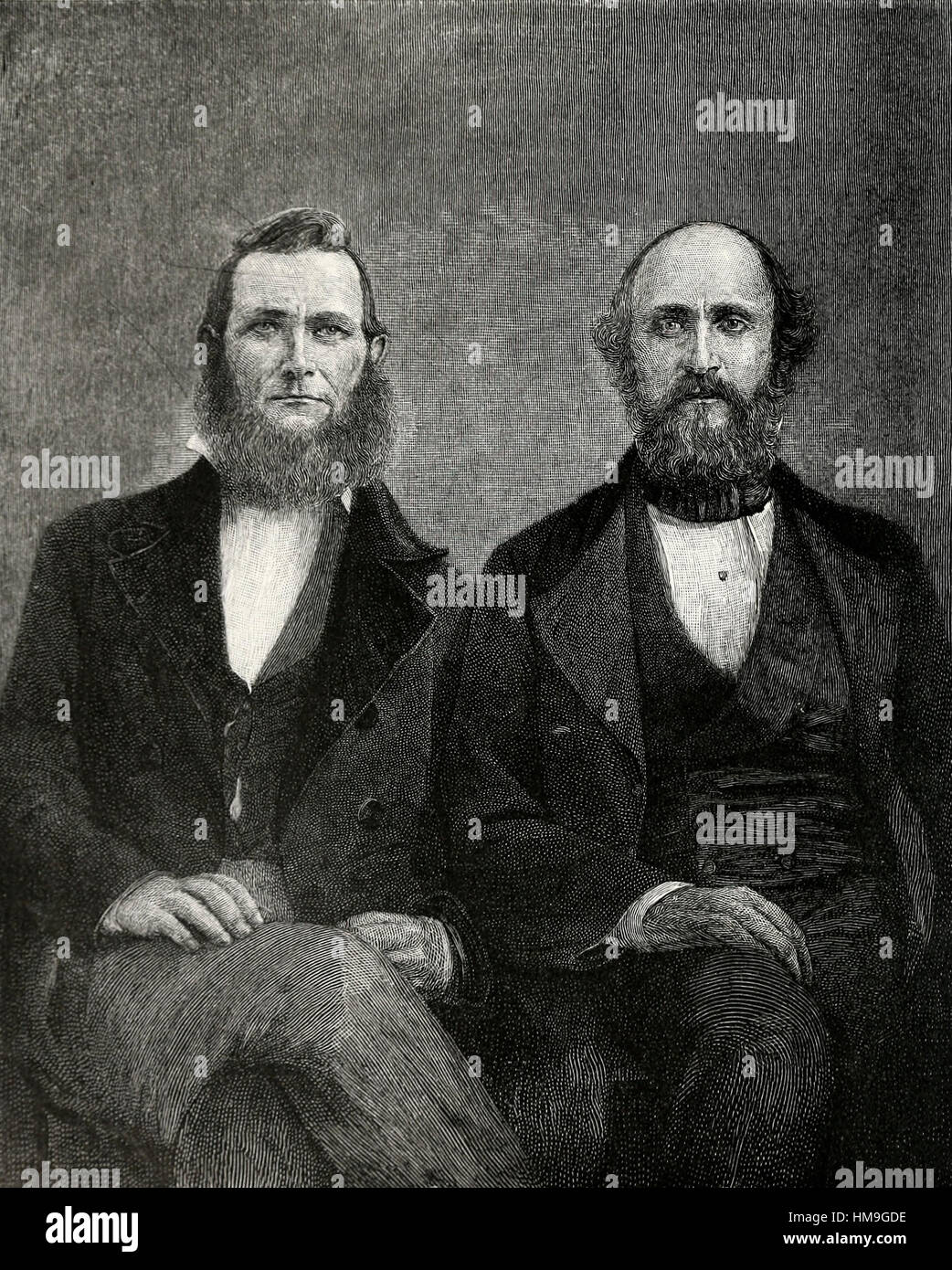 Governor Charles Robison in custody of Captain Martin, of the Kickapoo ...