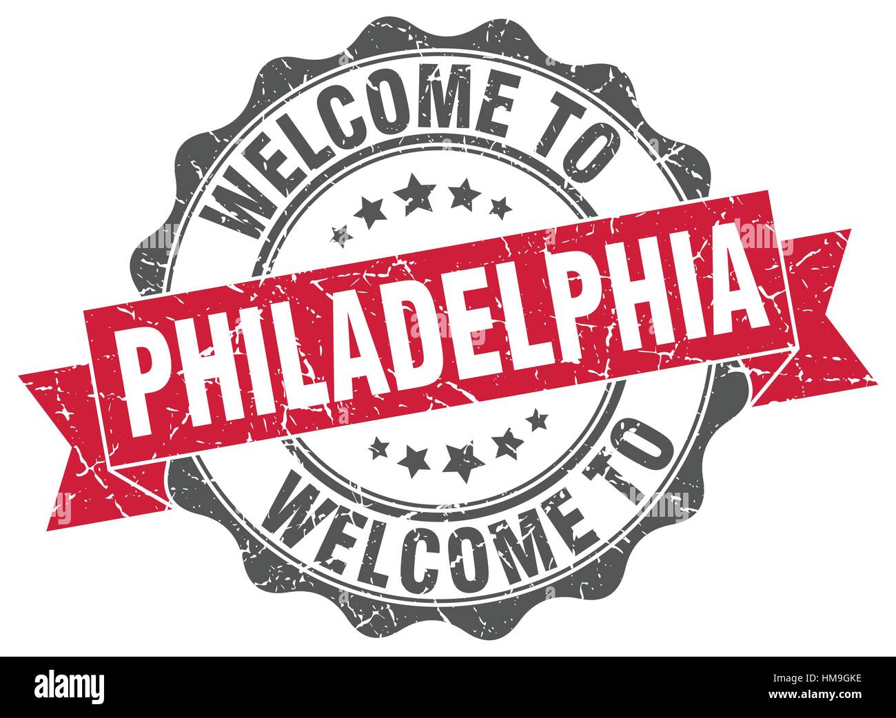 Philadelphia round ribbon seal Stock Vector Image & Art - Alamy