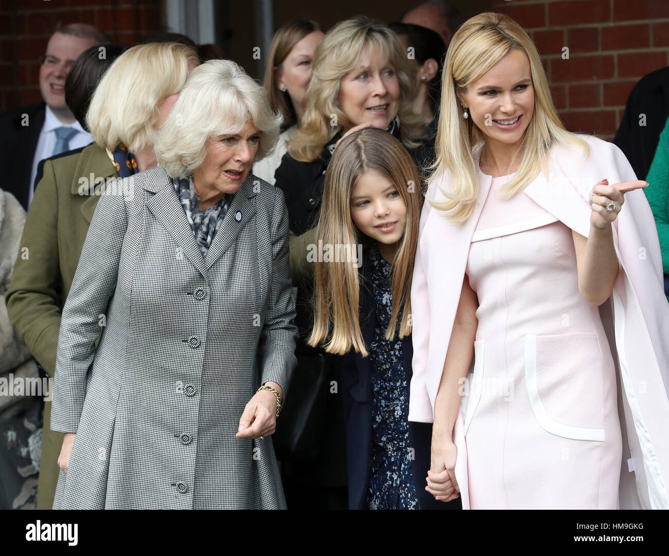 The Duchess of Cornwall, with Amanda Holden and her daughter Alexa ...