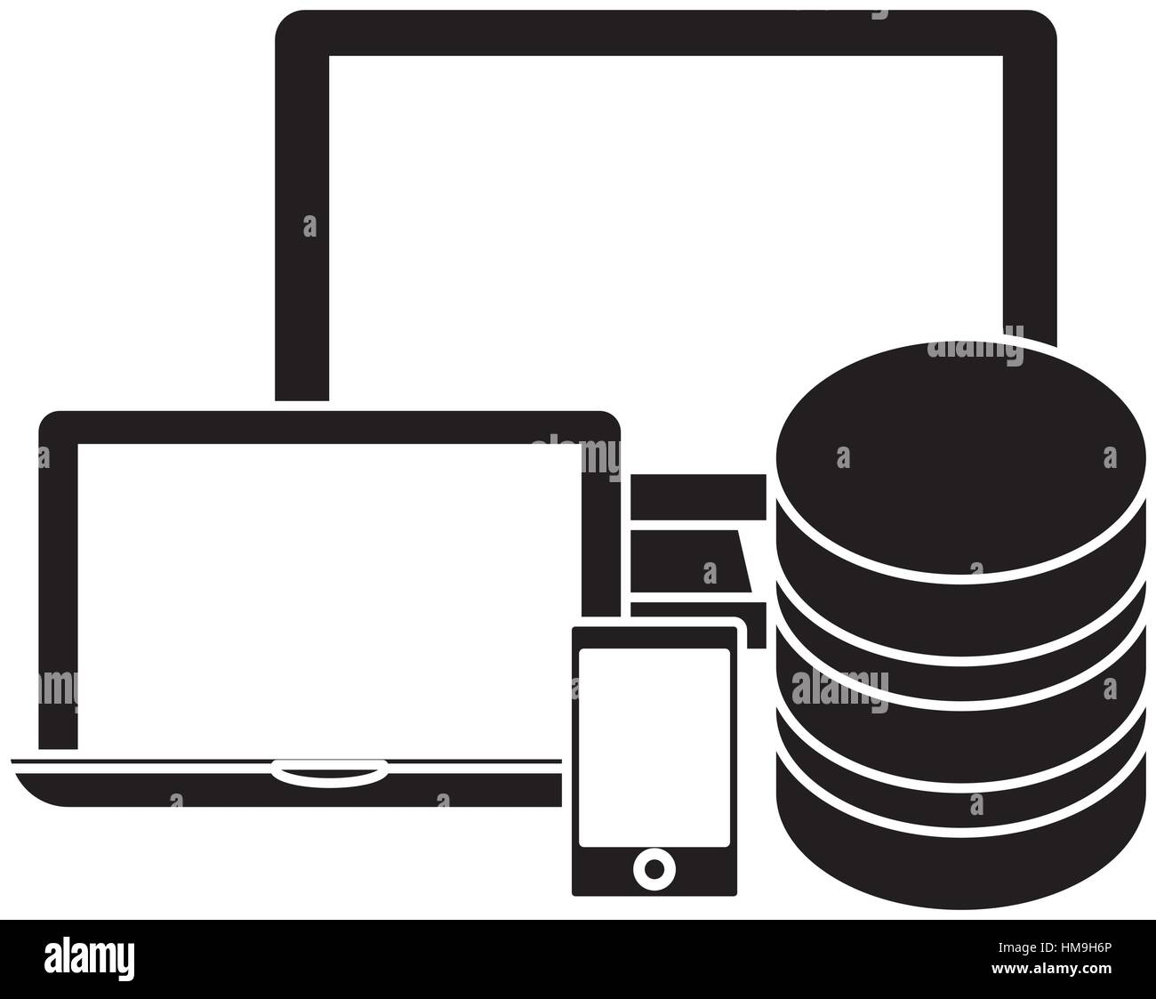 hosting technology base center icon, vector illustration design Stock ...