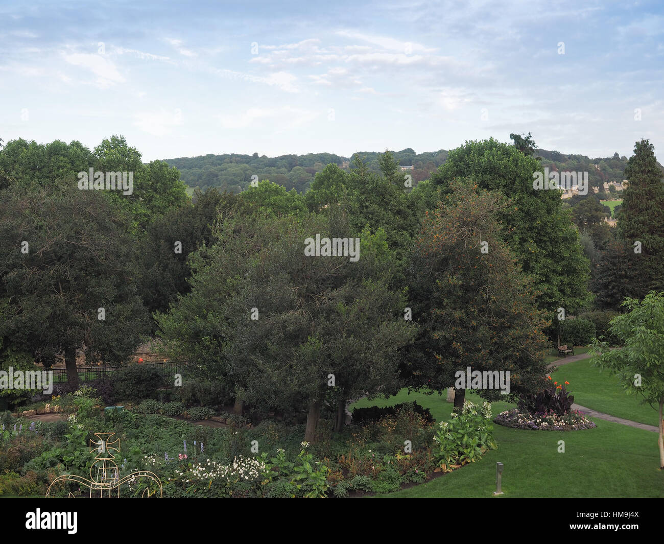 Parade Gardens public park in Bath, UK Stock Photo - Alamy