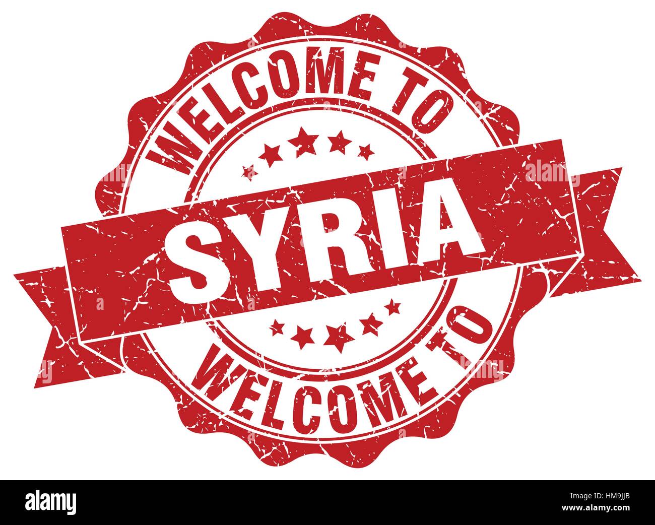 Syria round ribbon seal Stock Vector Image & Art - Alamy