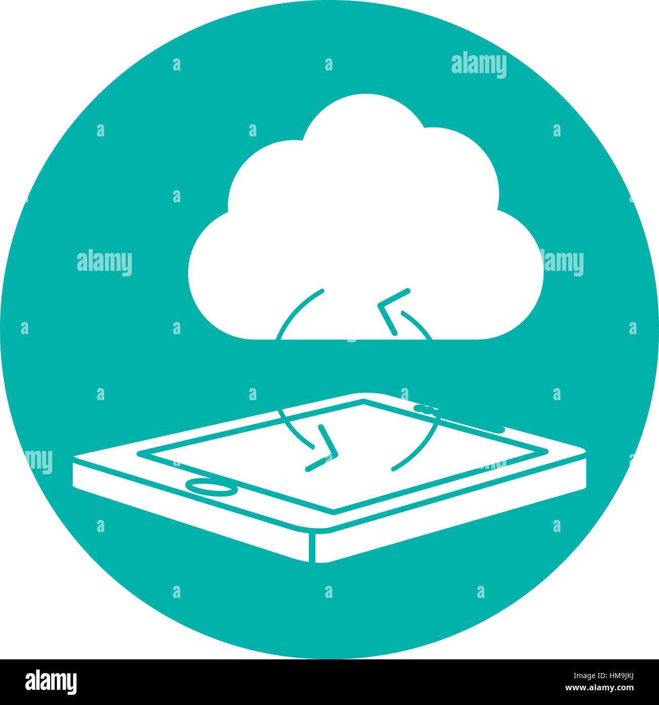 smartphone optimization and tuning data center icon, vector ...