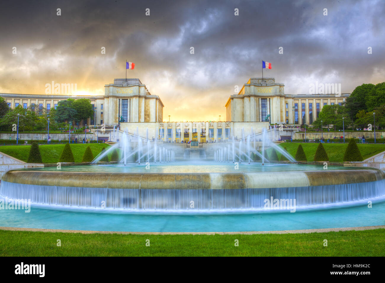 Jardins du Trocadéro, Paris Stock Photo - Alamy