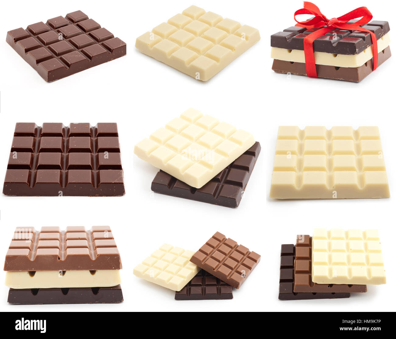 chocolate bars, isolated Stock Photo - Alamy