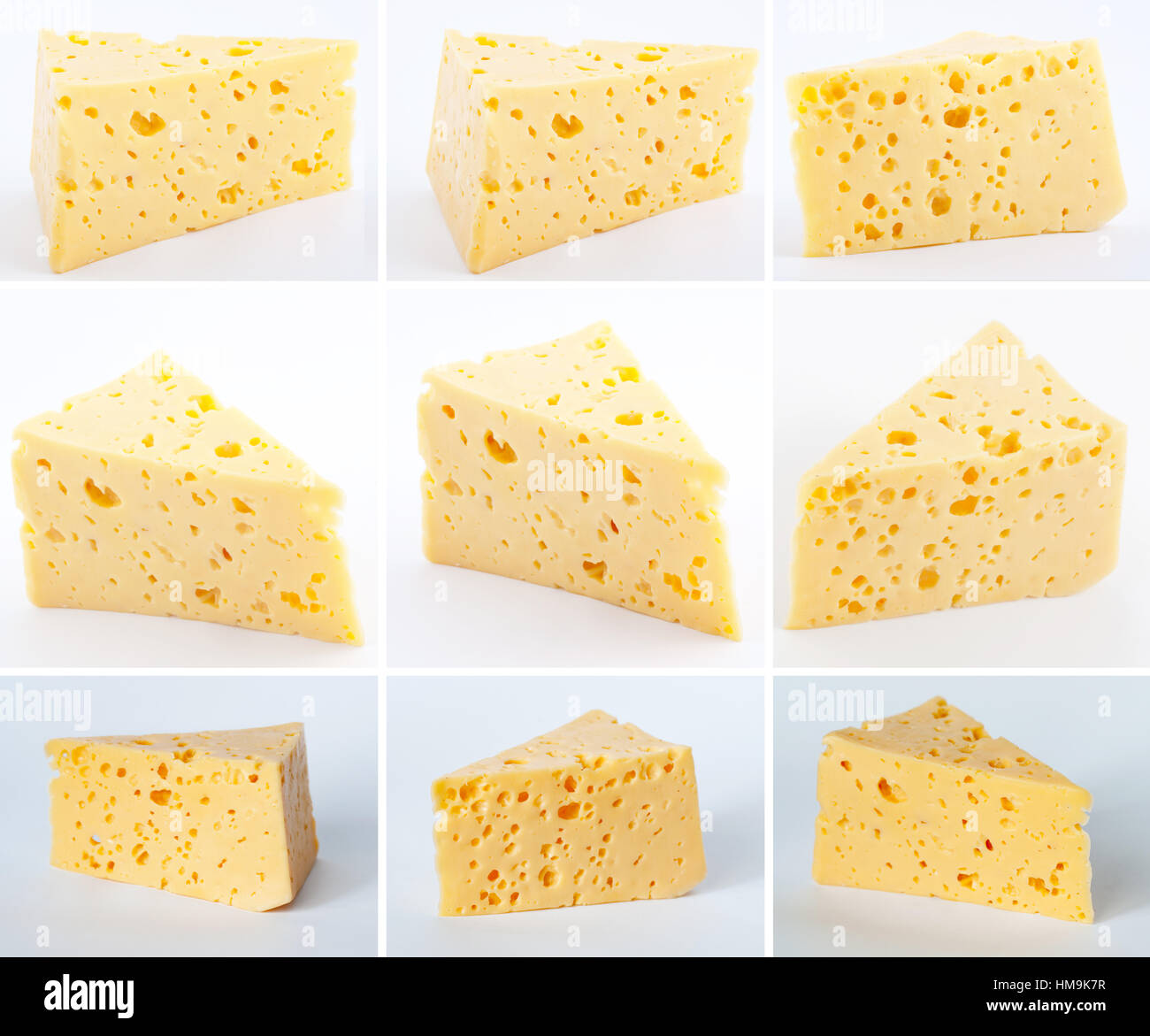 cheese collection isolated Stock Photo - Alamy