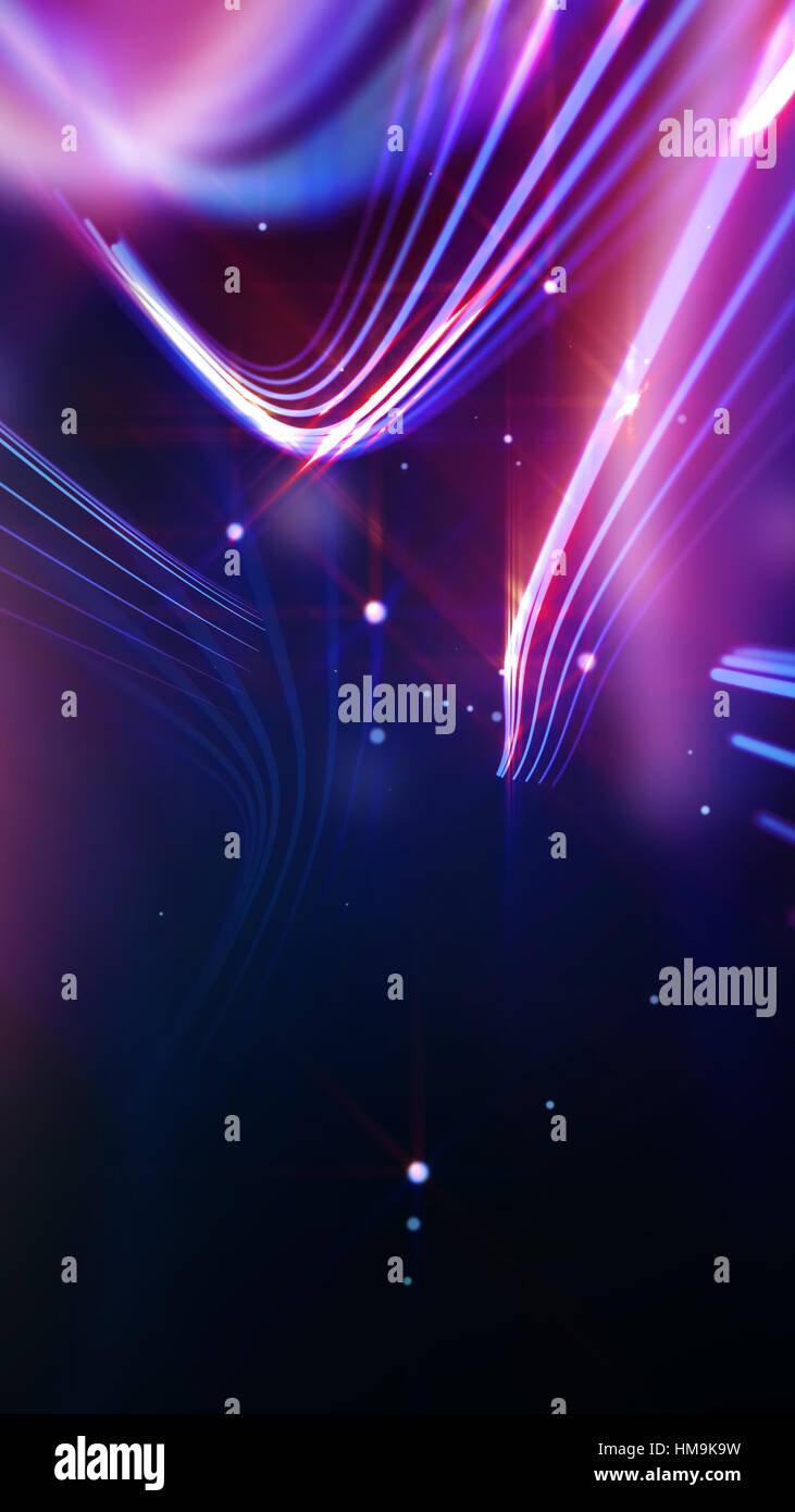 Streaking shiny purple lines as abstract background for business ...