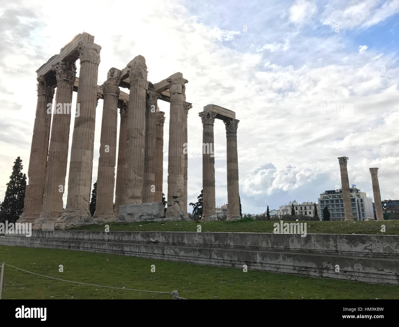 The Temple of Olympian Zeus in Athens, Greece Stock Photo - Alamy