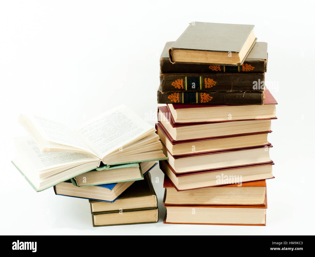 High books stack Stock Photo - Alamy