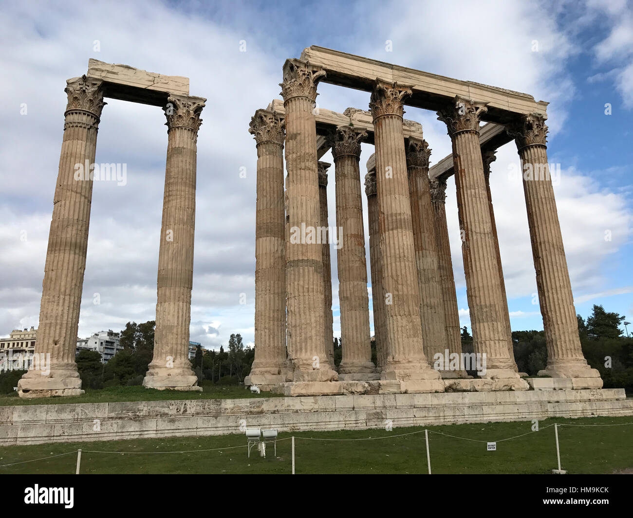 The Temple of Olympian Zeus in Athens, Greece Stock Photo - Alamy