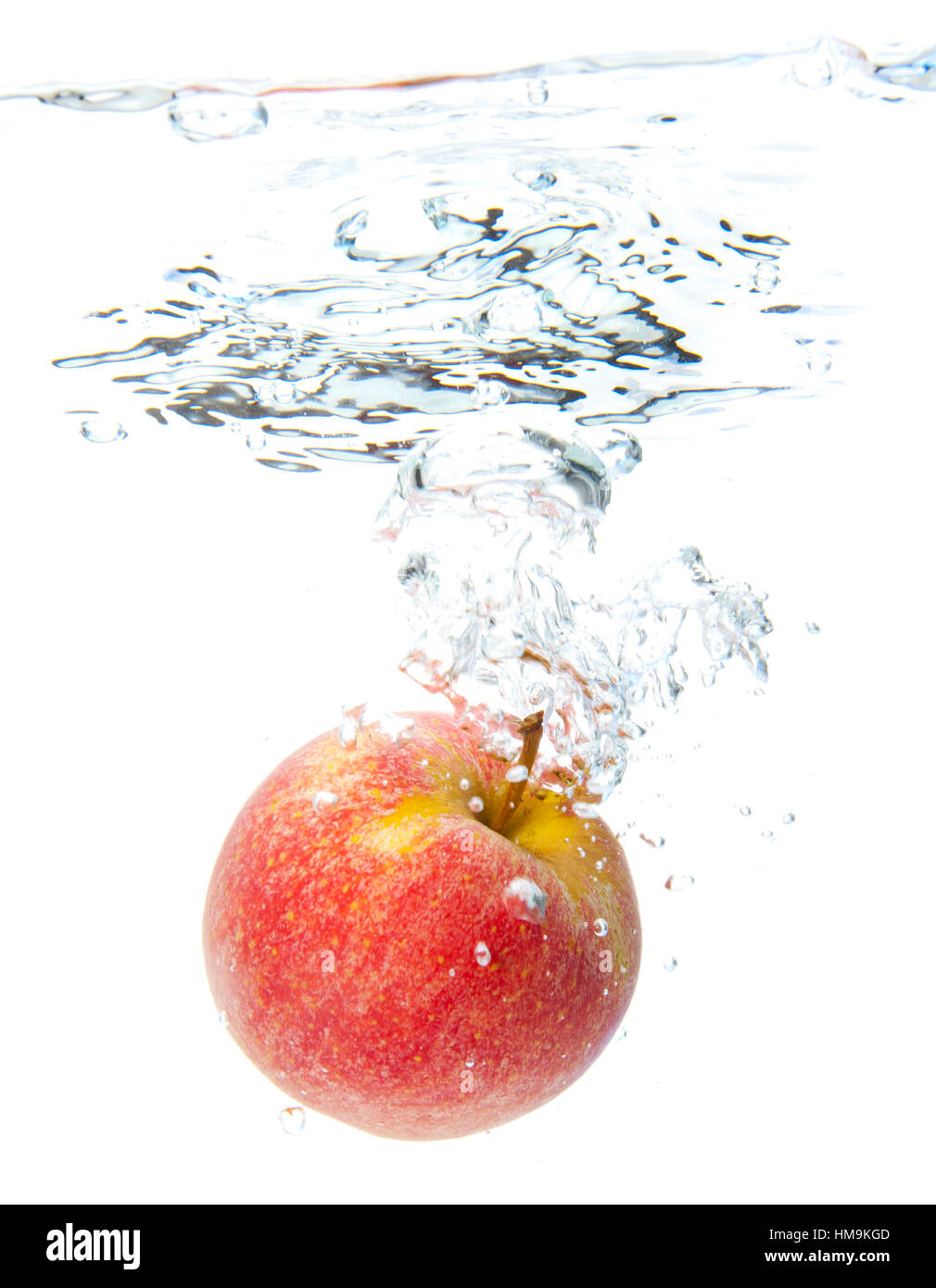 apple in water Stock Photo - Alamy
