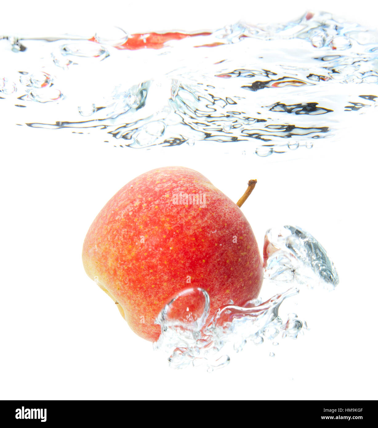 apple in water Stock Photo - Alamy