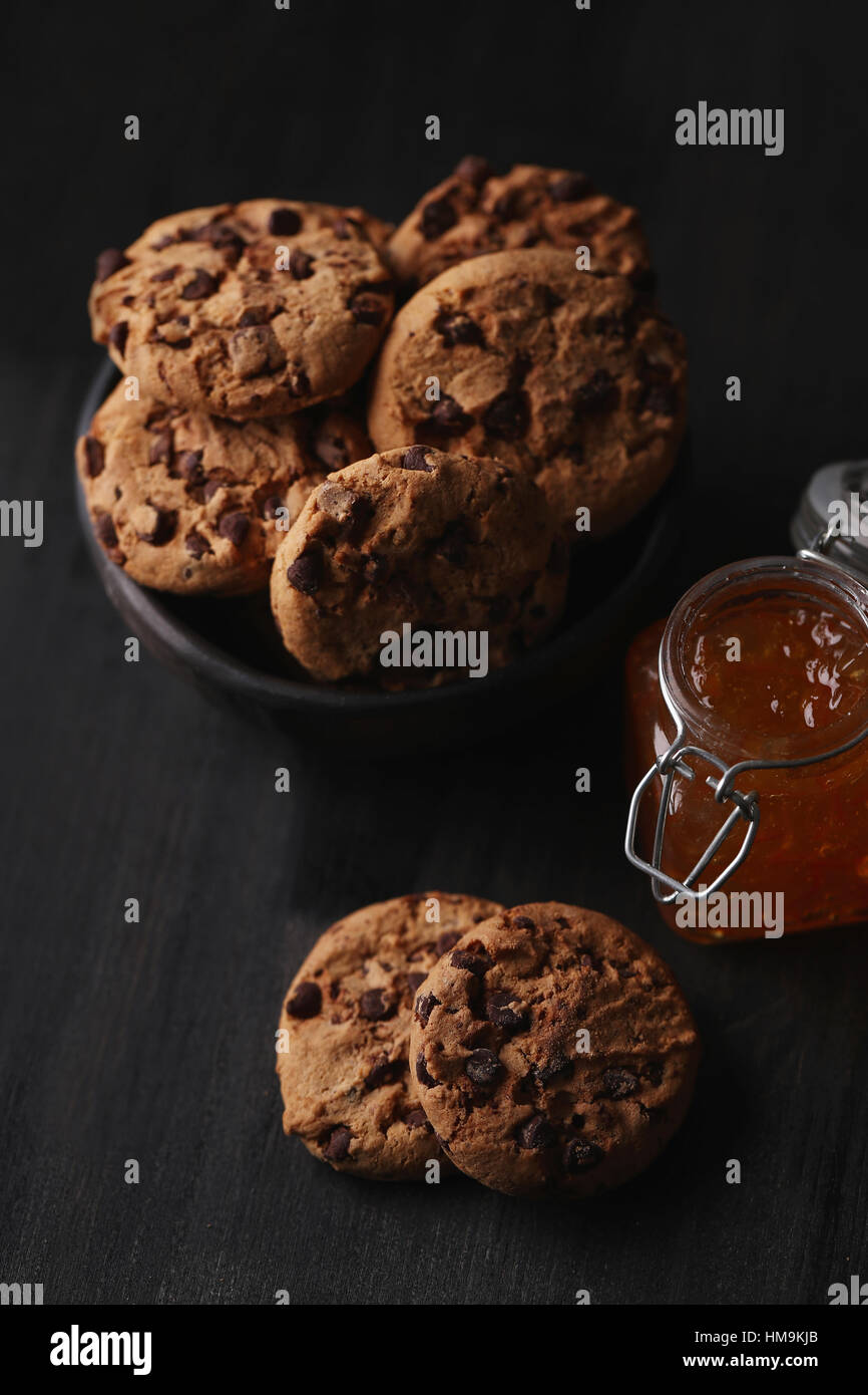 Close up cookies background hi-res stock photography and images - Alamy