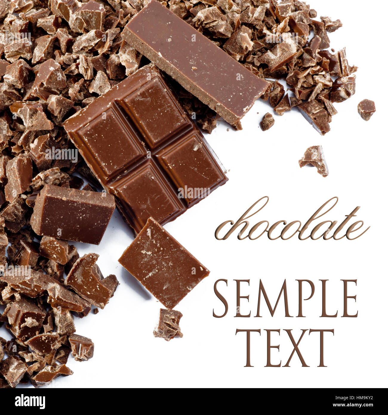 Crumbs of chocolate Stock Photo - Alamy