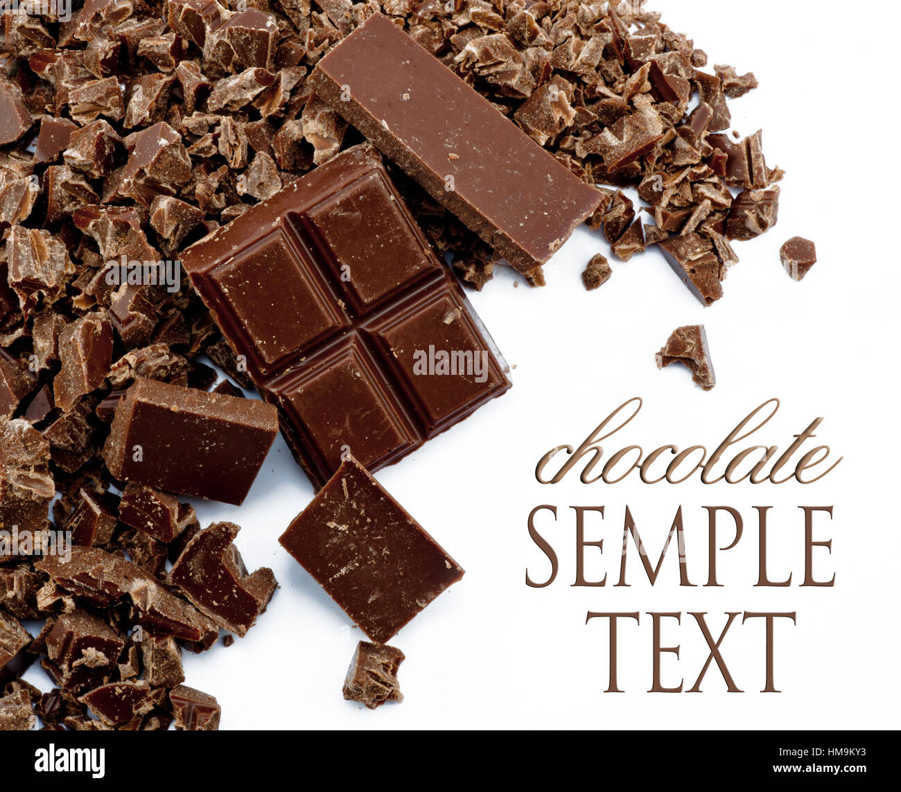 Crumbs of chocolate Stock Photo - Alamy