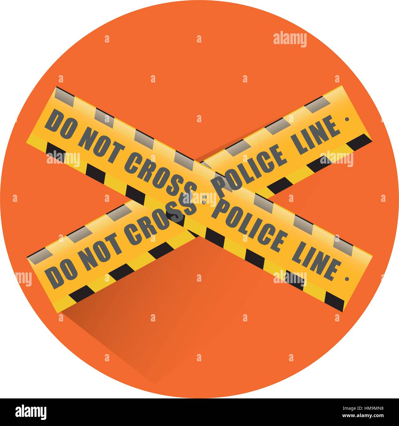 crime scene tape icon image vector illustration design Stock Vector ...