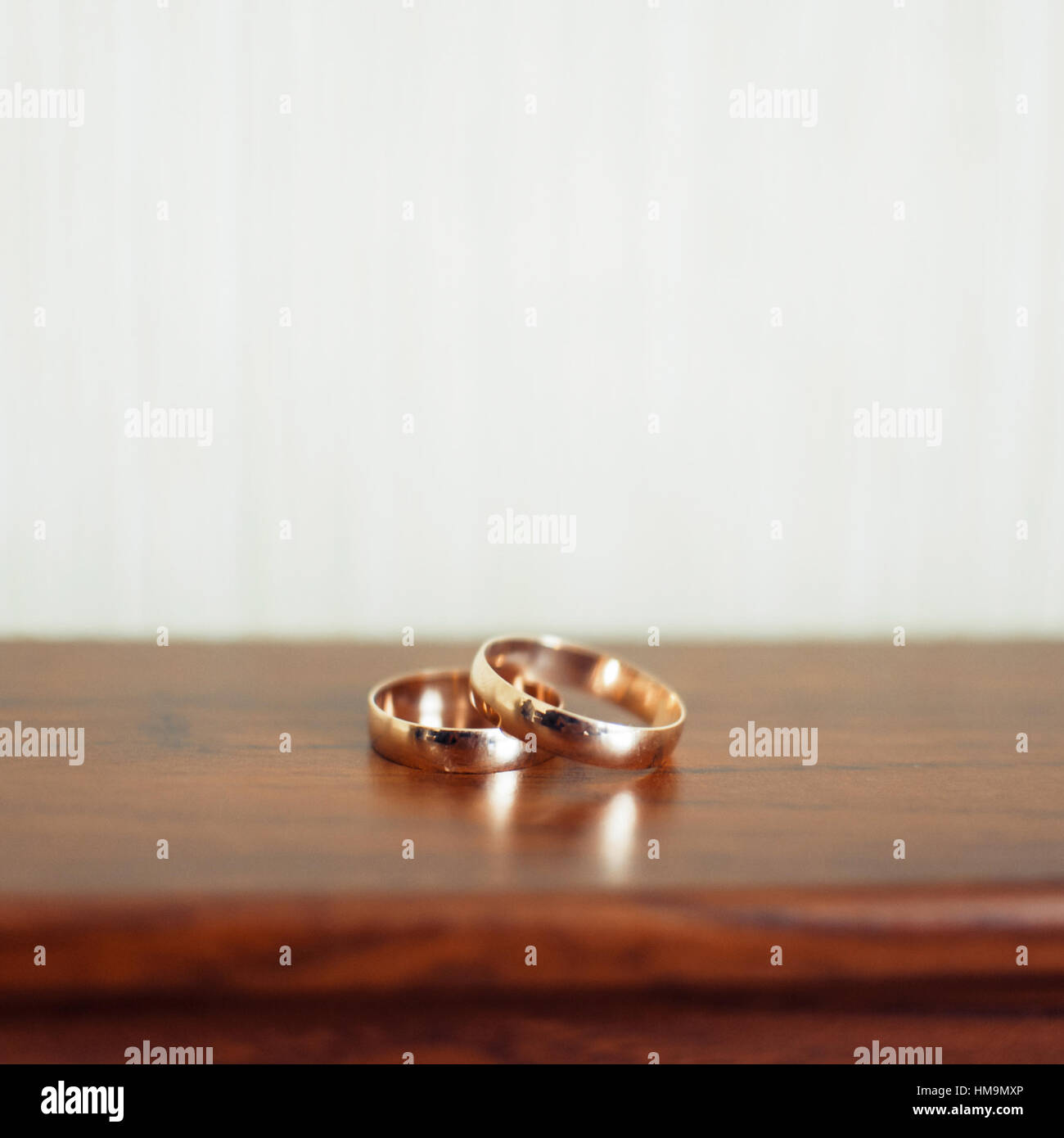 Two wedding rings Stock Photo - Alamy