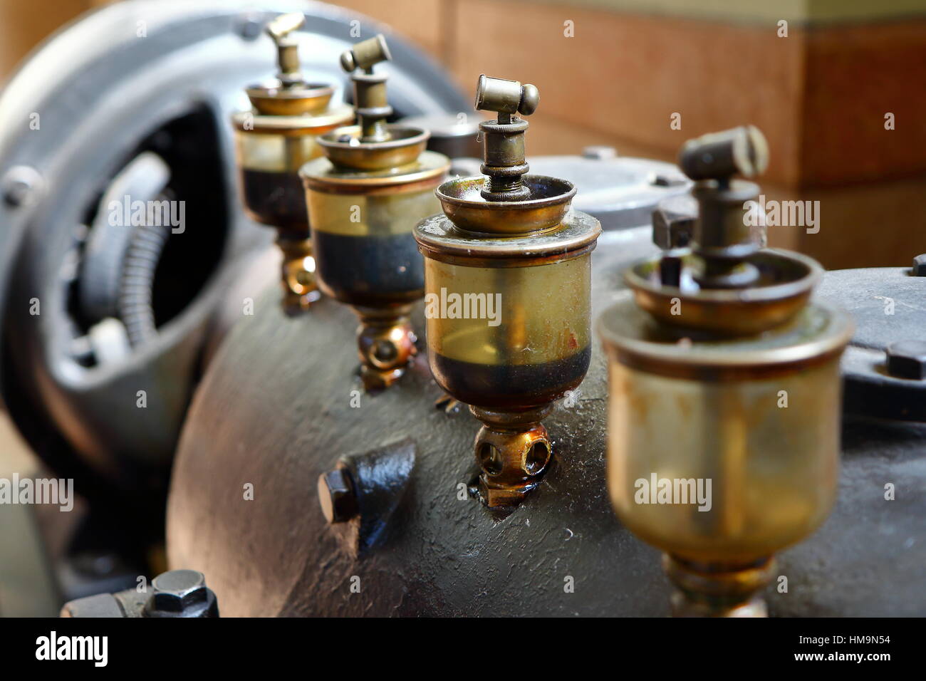 Vintage engine detail Stock Photo - Alamy
