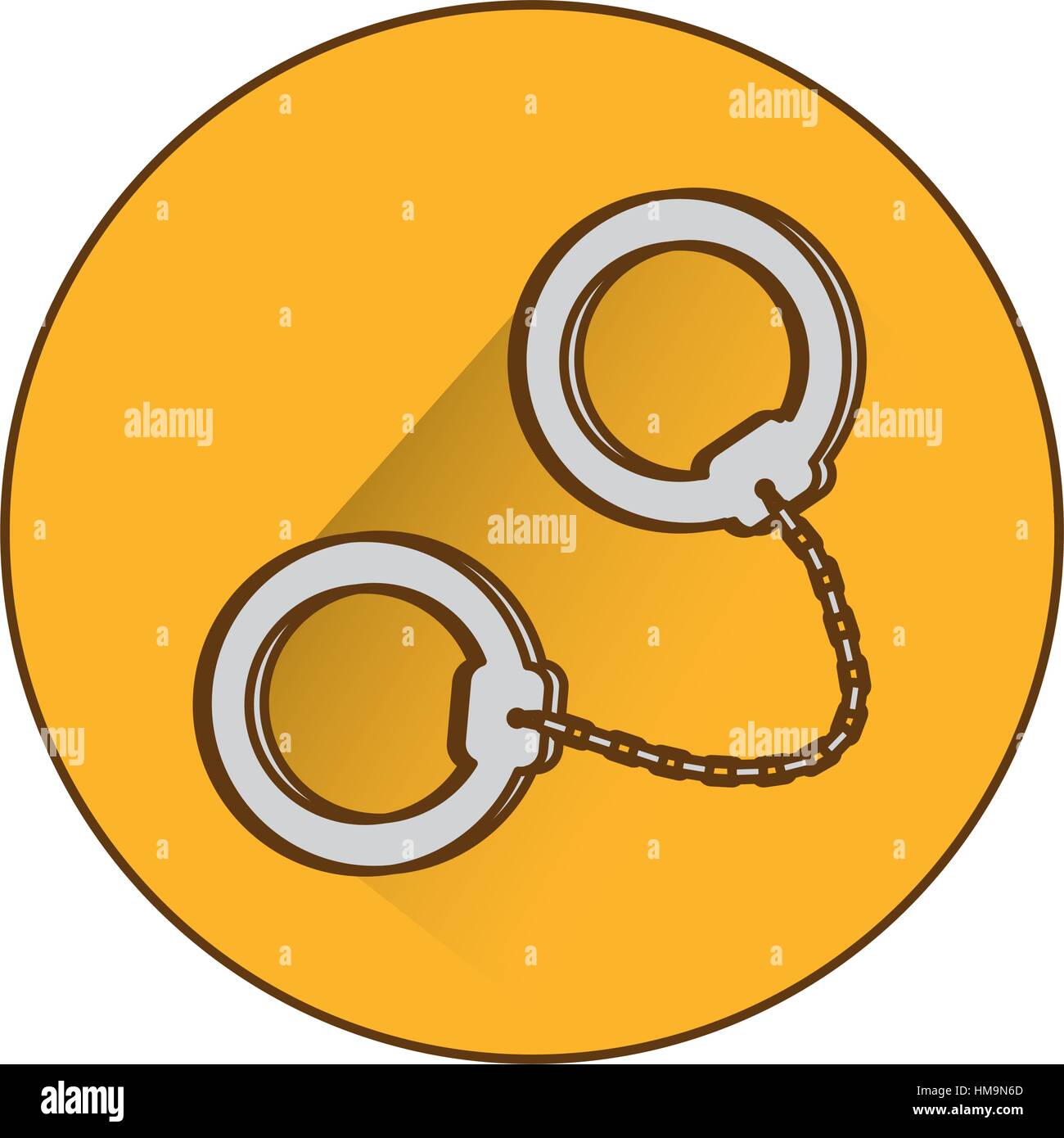 handcuffs crime icon image vector illustration design Stock Vector ...