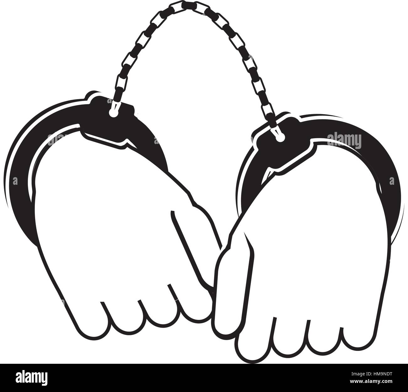handcuffs crime icon image vector illustration design Stock Vector ...