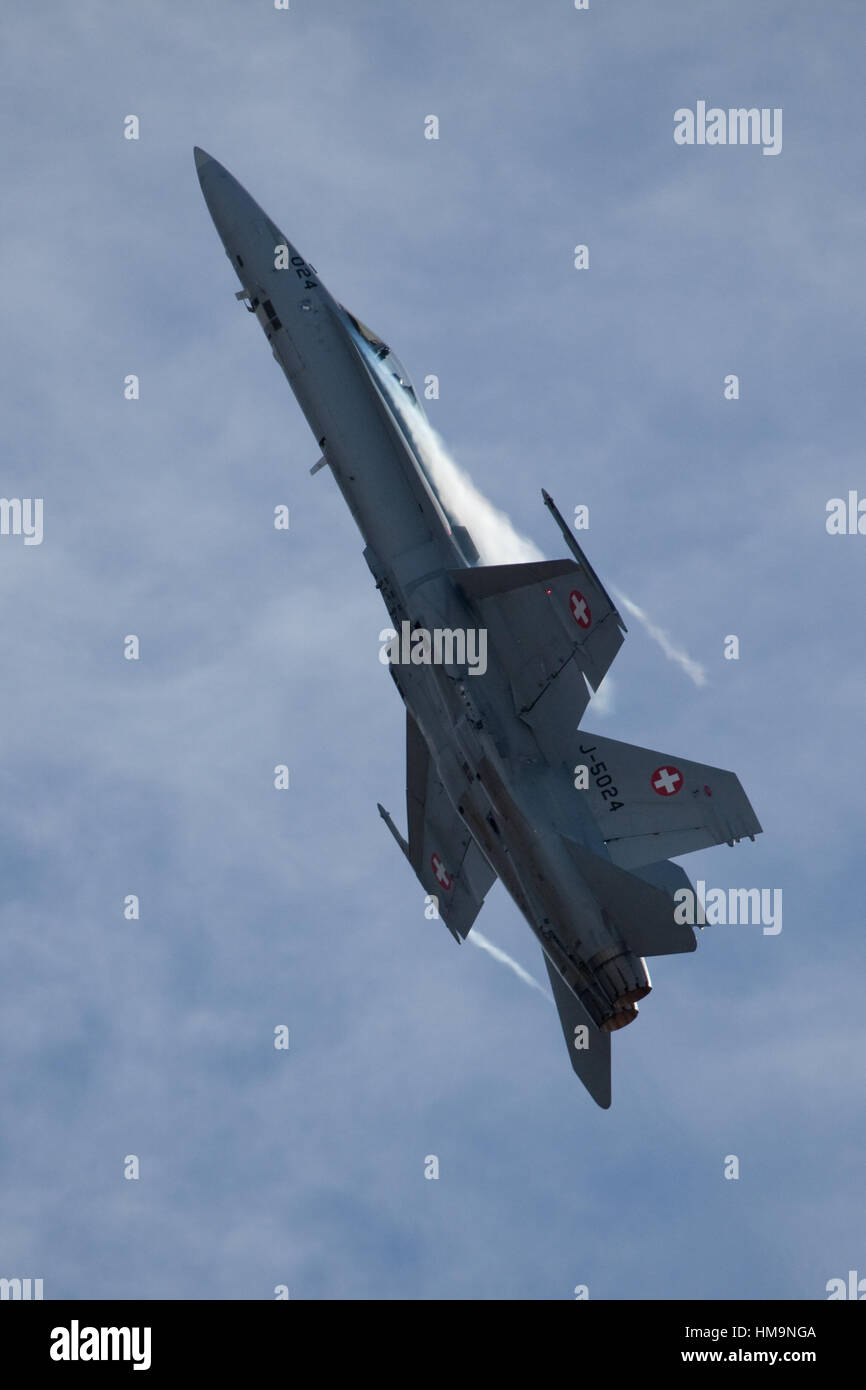 Swiss Air Force F18 Hornet Stock Photo - Alamy