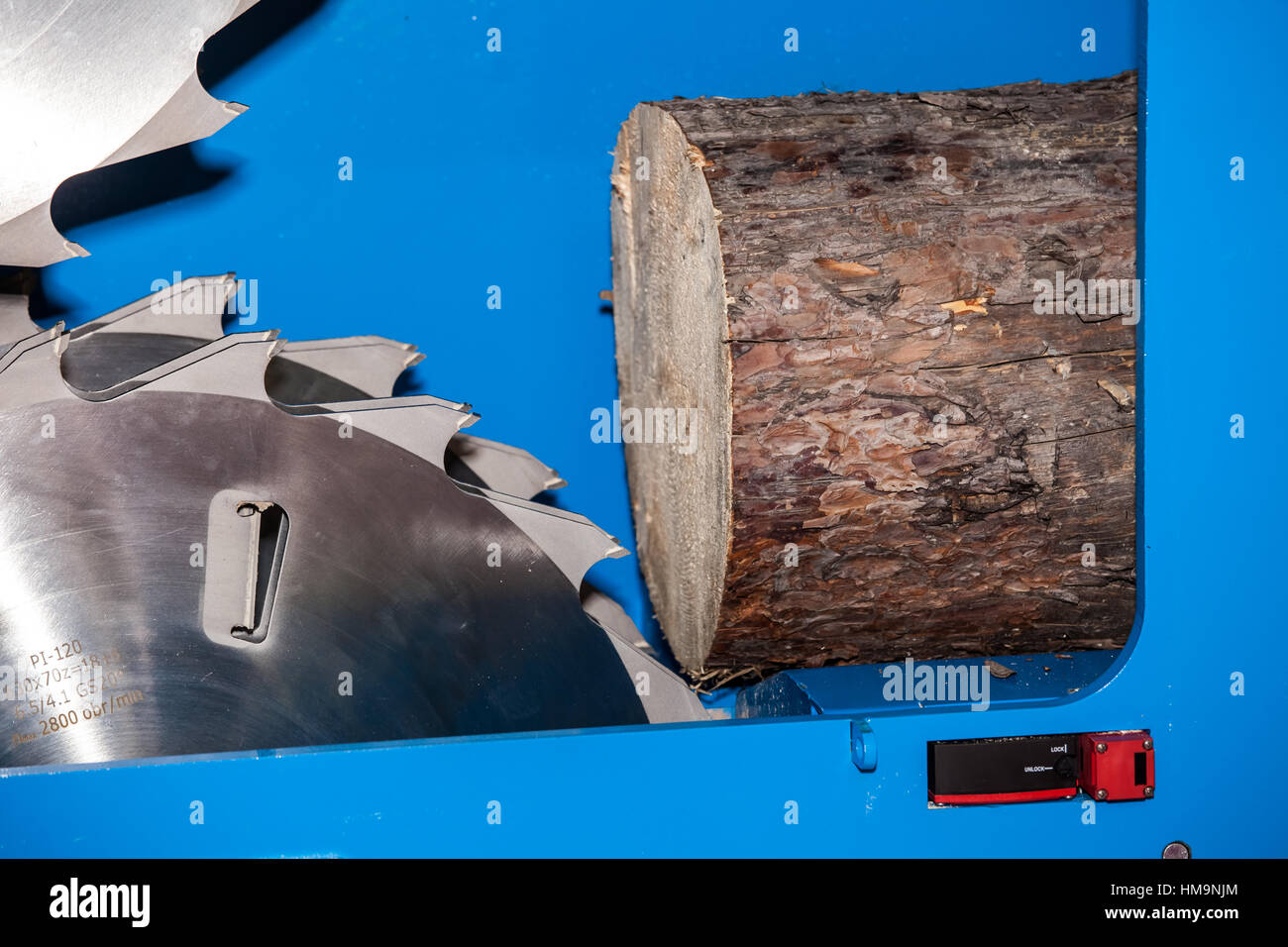 Woodworking machine view Stock Photo - Alamy