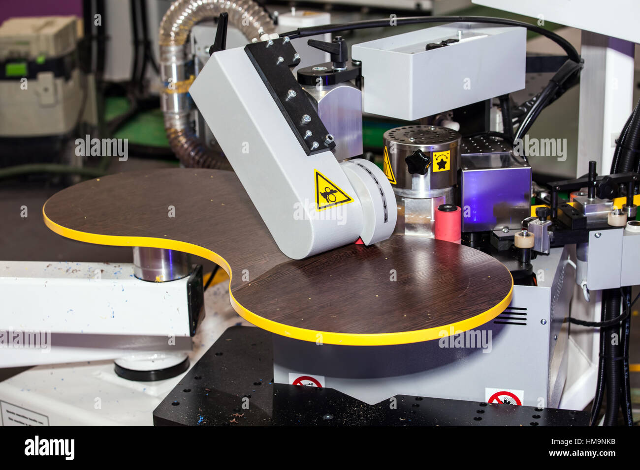 Process of edging and panel materials Stock Photo - Alamy