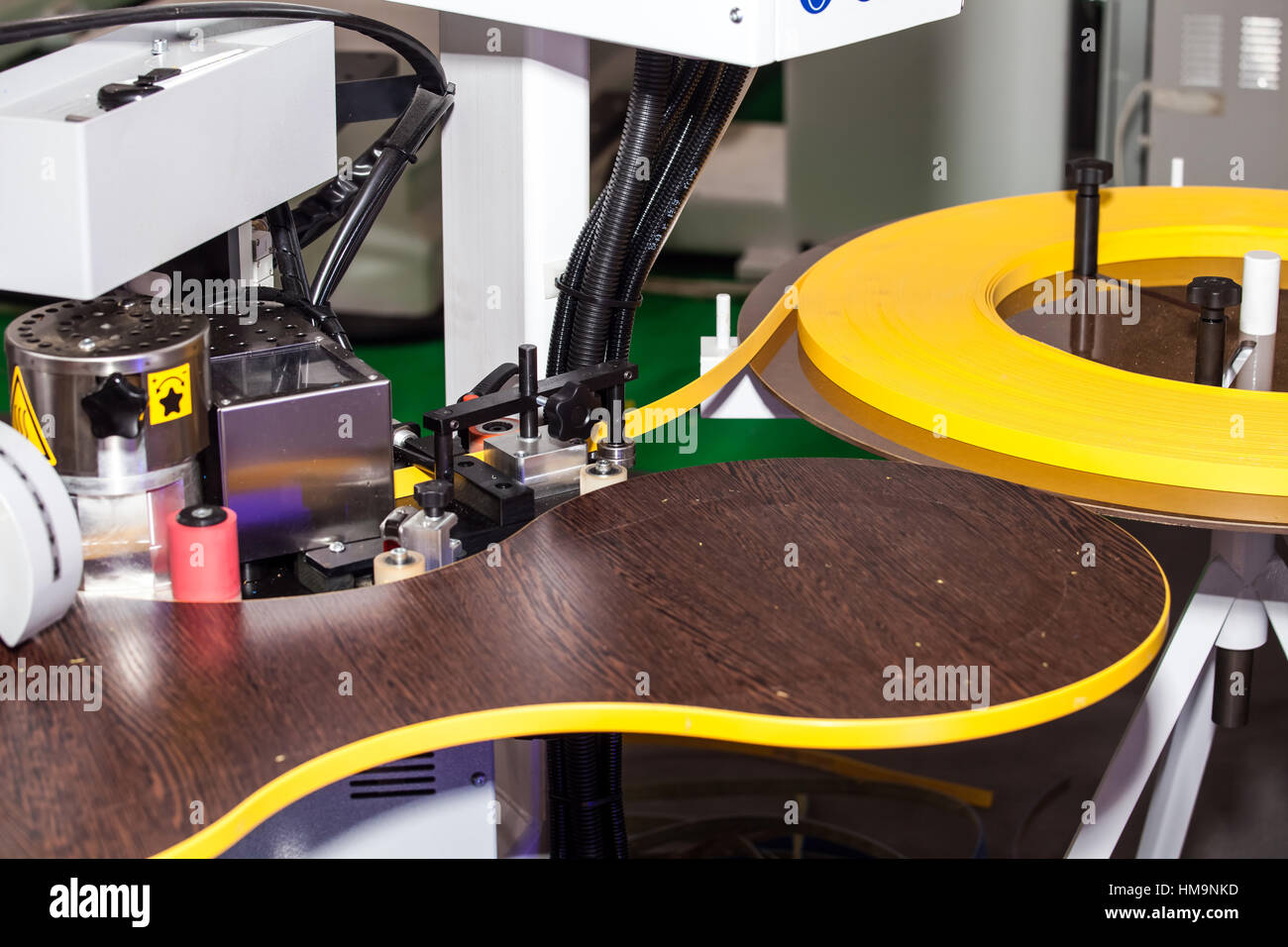 Process of edging and panel materials Stock Photo - Alamy