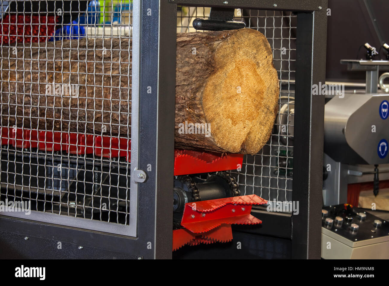 Woodworking machine view Stock Photo - Alamy