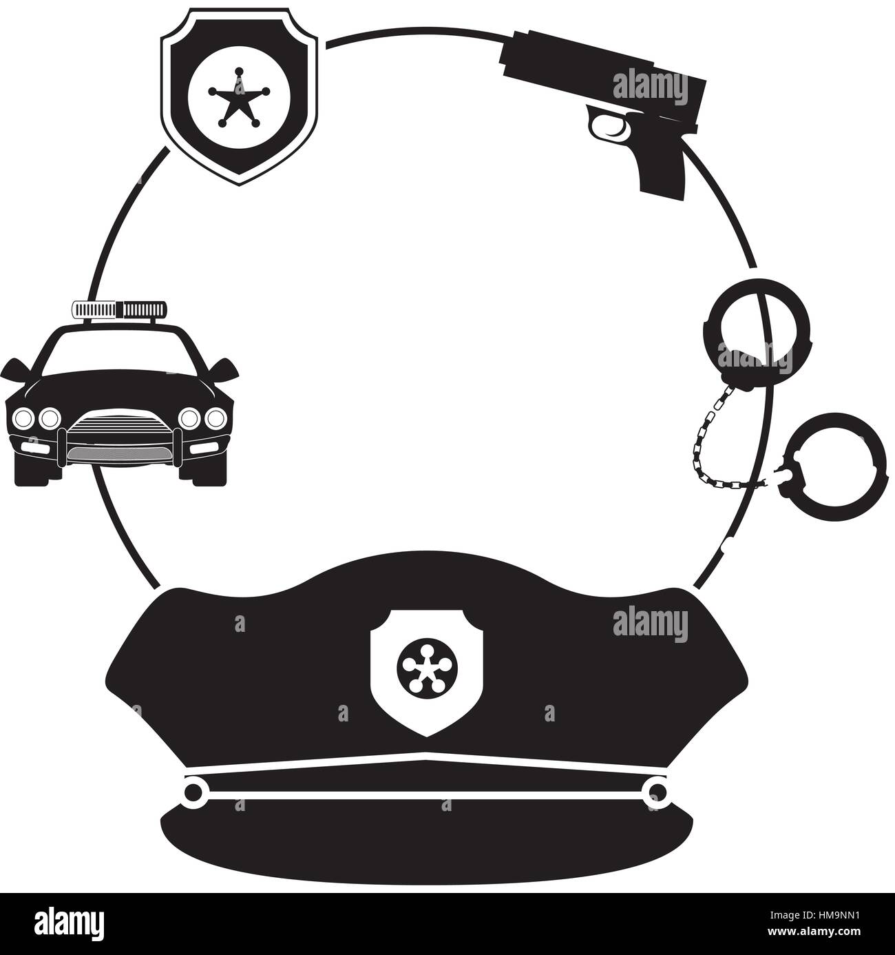 Crime fighting police Stock Vector Images - Alamy