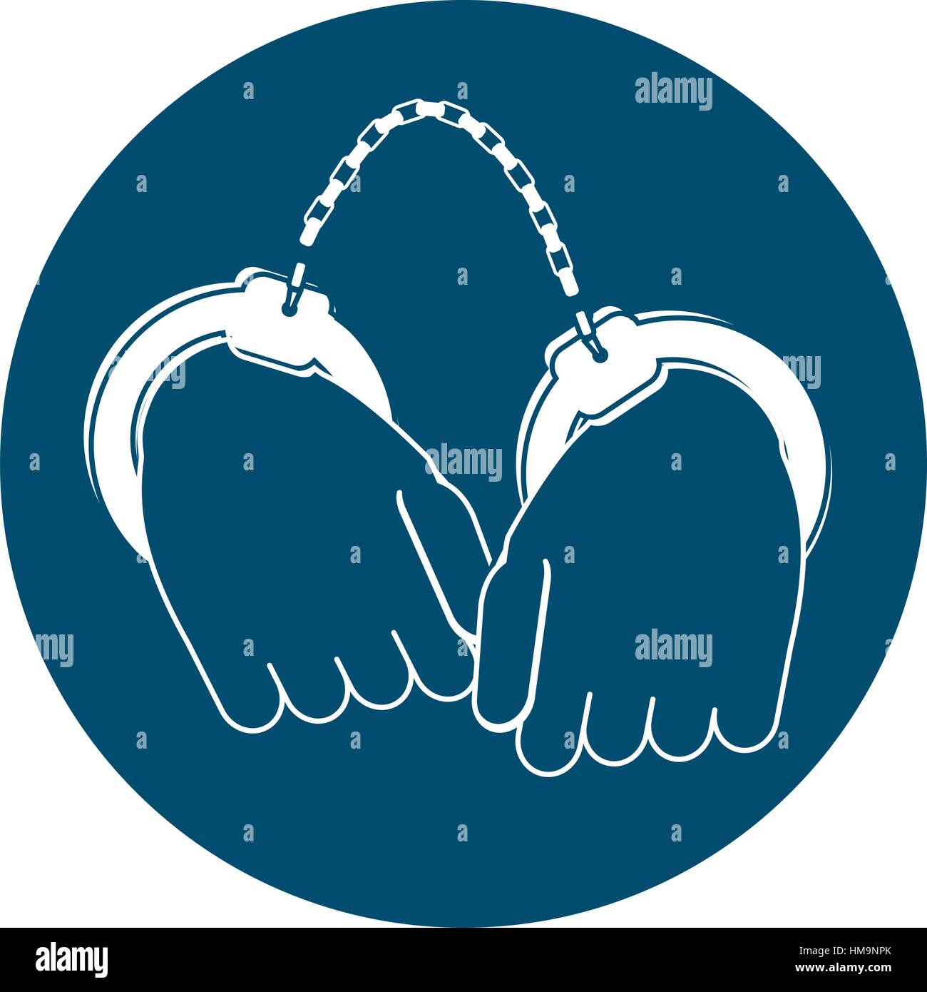 handcuffs crime icon image vector illustration design Stock Vector ...