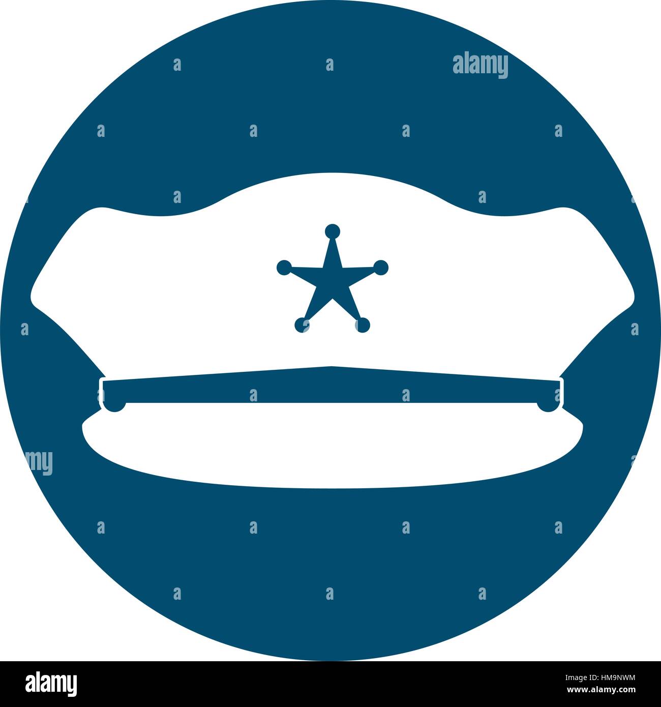 Police uniform icon image vector hi-res stock photography and images ...