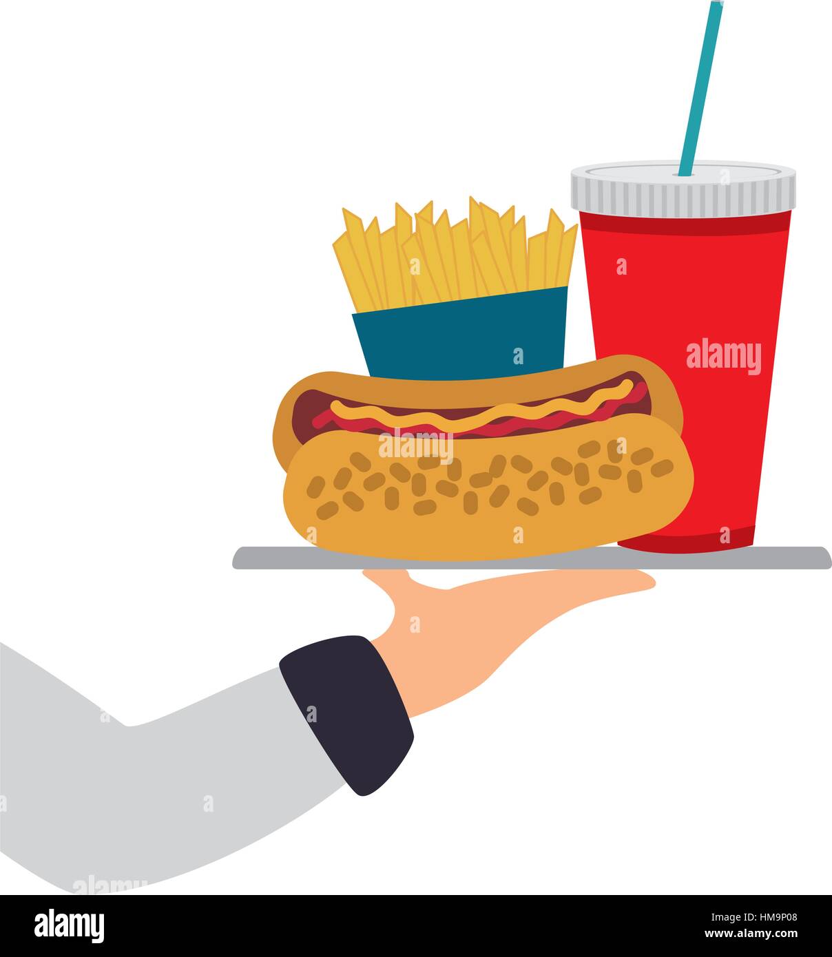 hot dog fast food icon image vector illustration design Stock Vector ...