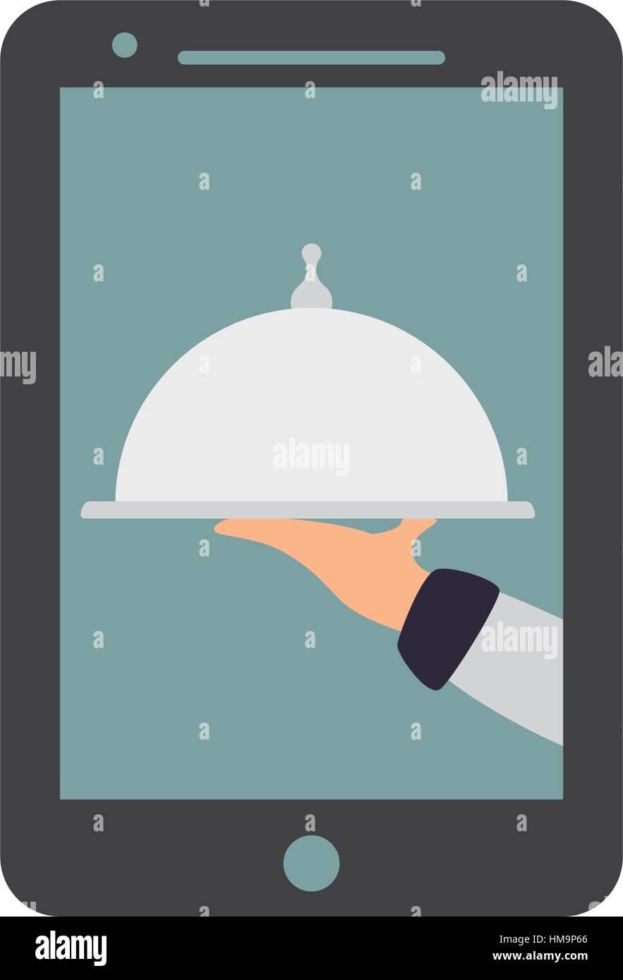 food delivery from online platform icon image vector illustration ...