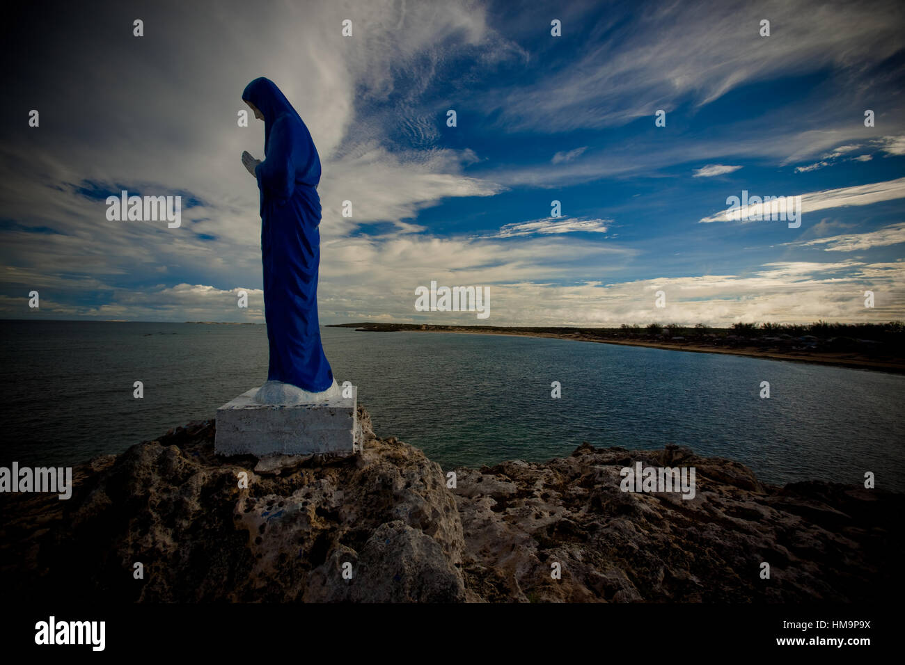 Statue of the Virgin Mary, Andavadoaka, Madagascar Stock Photo - Alamy