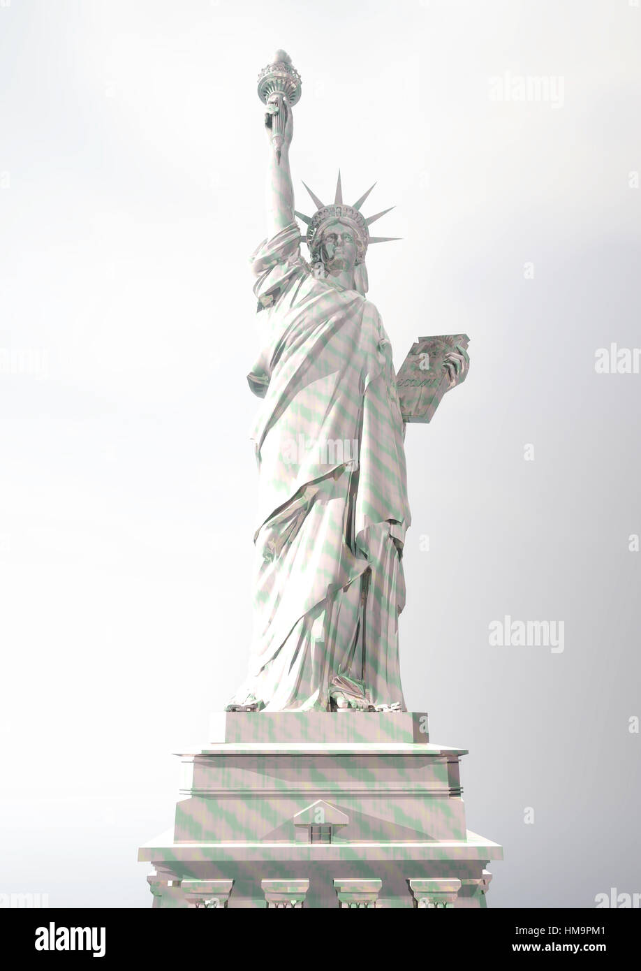 Digital rendering of the statue of liberty hi-res stock photography and ...